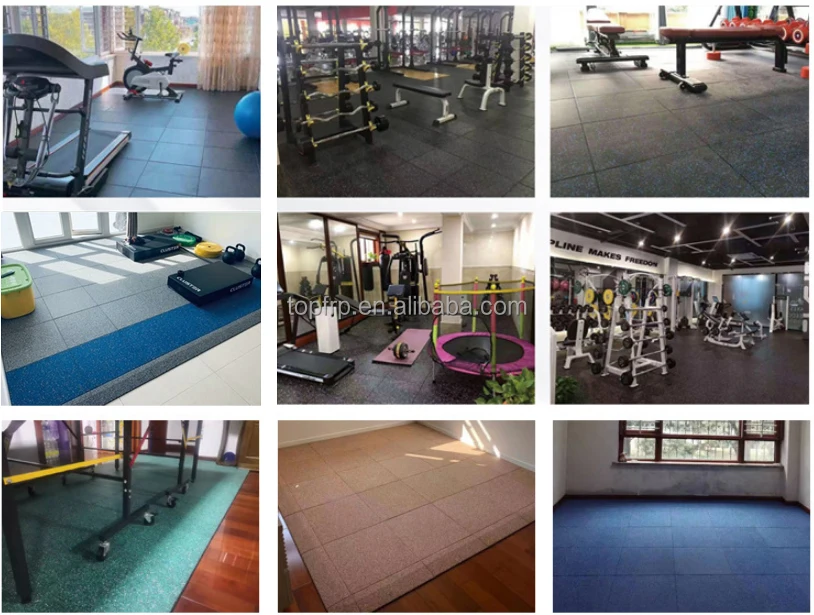 Gym Interlocking Rubber Floor Mats - Durable & Versatile