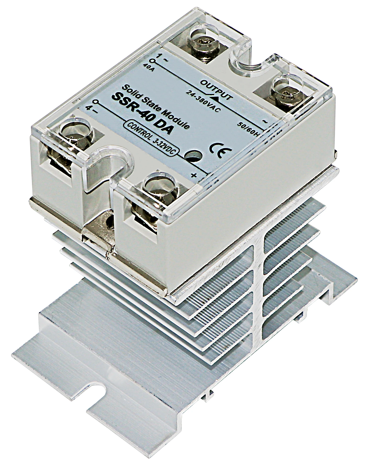 60a Ssr Relay General Purpose Led Dc Control Ac Protective Single Phase ...