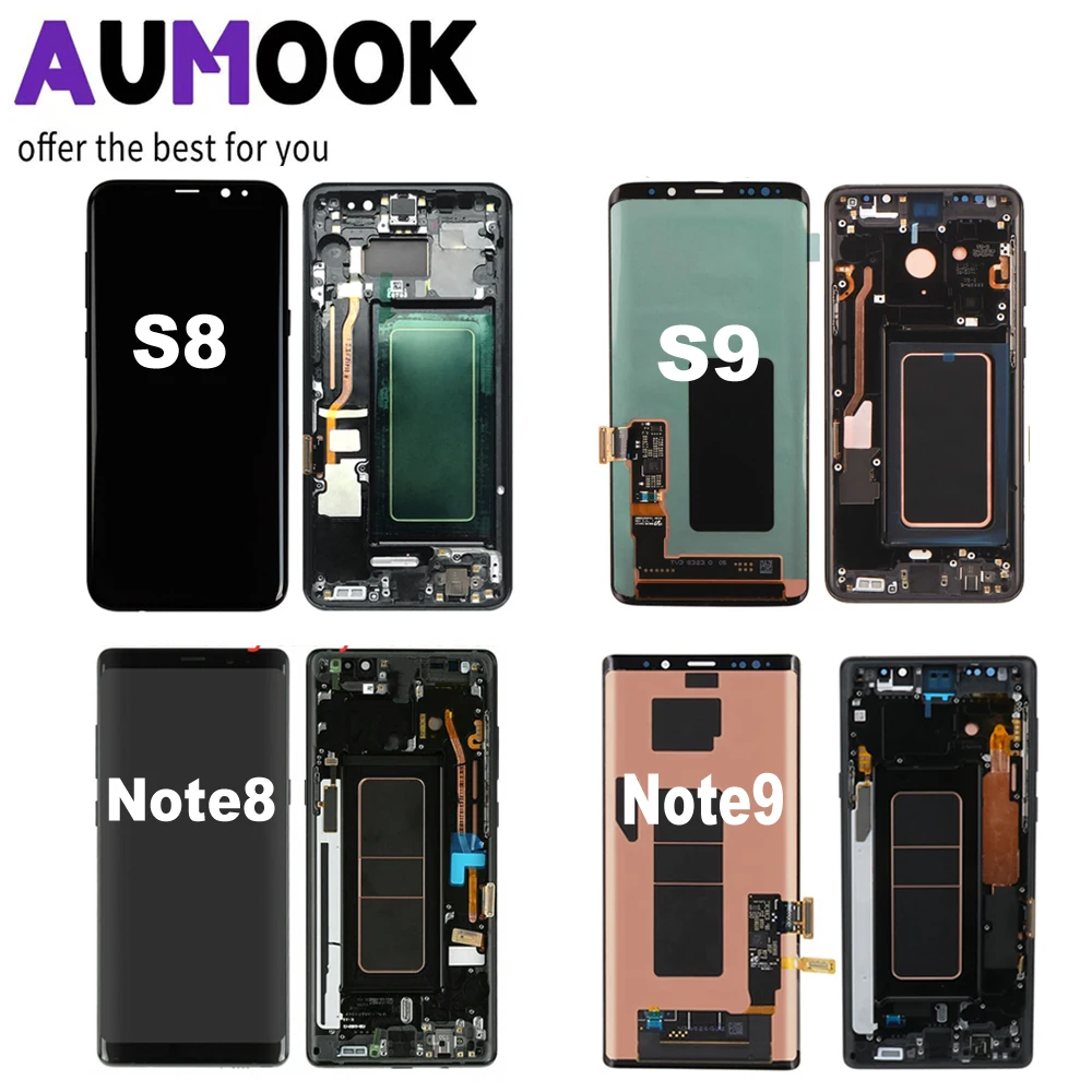Amoled Display Mobile Phone Lcd For Samsung Galaxy Note 8 9 10 20 S8 S9 ...