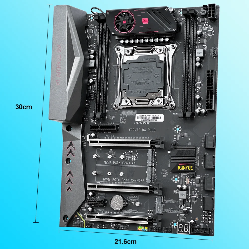 JGINYUE X99-TI D4 PLUS Motherboard Kit with E5-2680V4 CPU