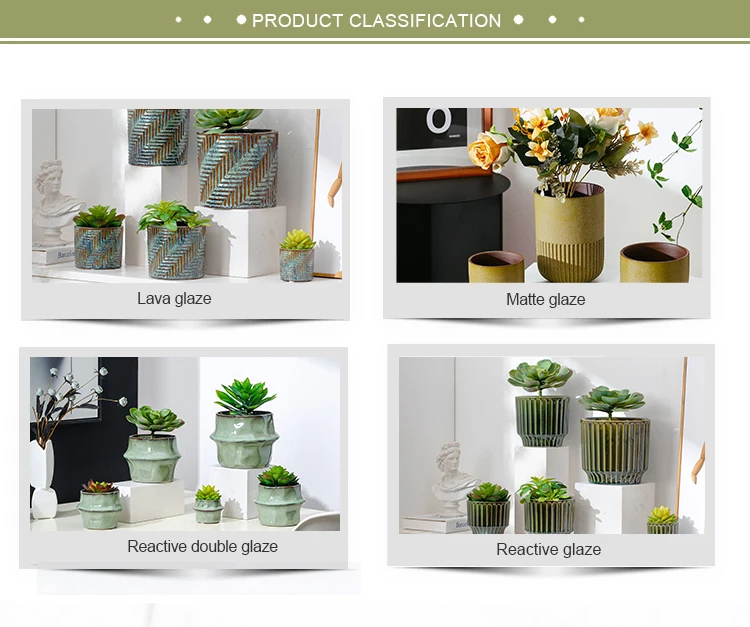 Stripe Garden Planter Pots for Outdoor Indoor Flower House Plants ...