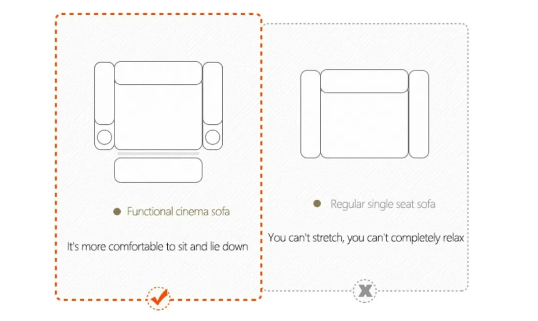 Furniture Movies - Meydan Theatre Reclining Sofa Luxury