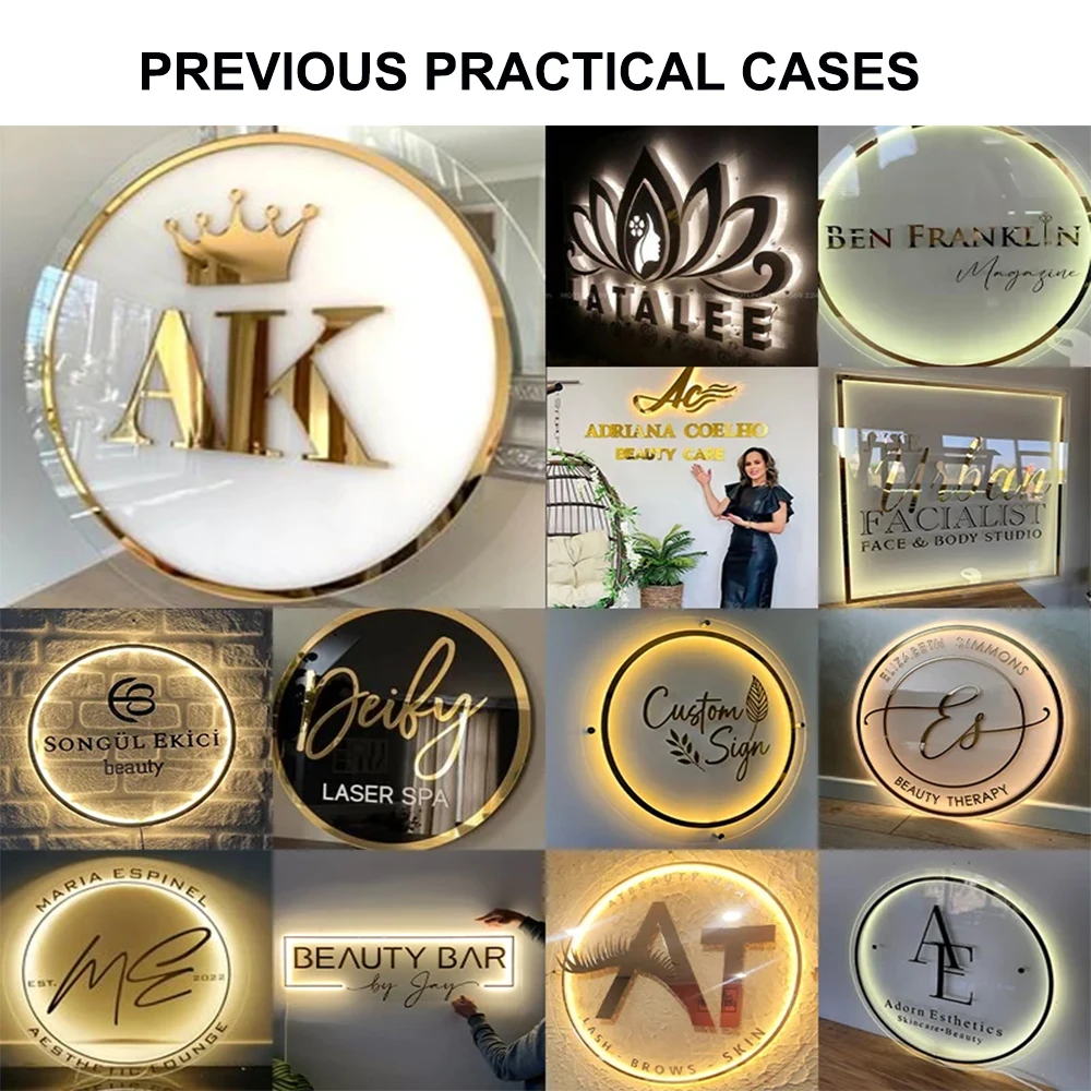 Custom Shop Signage Led Lighting up Sign Store Business logo Design ...