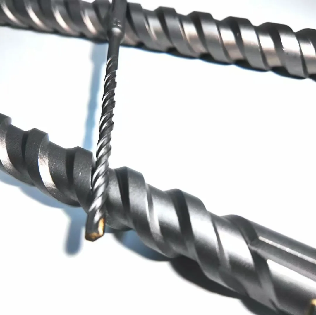 SDS PLUS Shank Flat Tip Double Flutes Hammer Drill Bits for Concrete ...