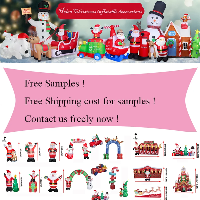 Blow up Christmas Inflatable Santa Claus with LED Lights