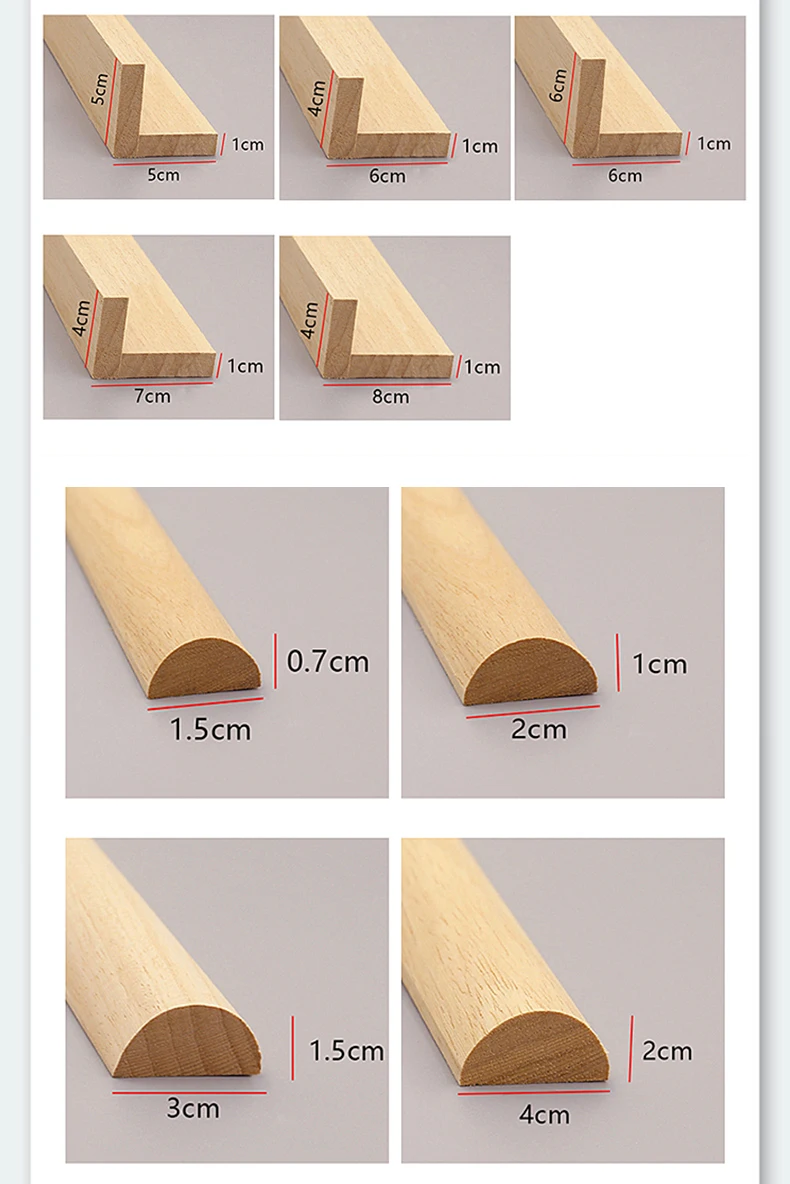 Decorative Baseboard Cornice Teak Wood Ceiling Mouldings
