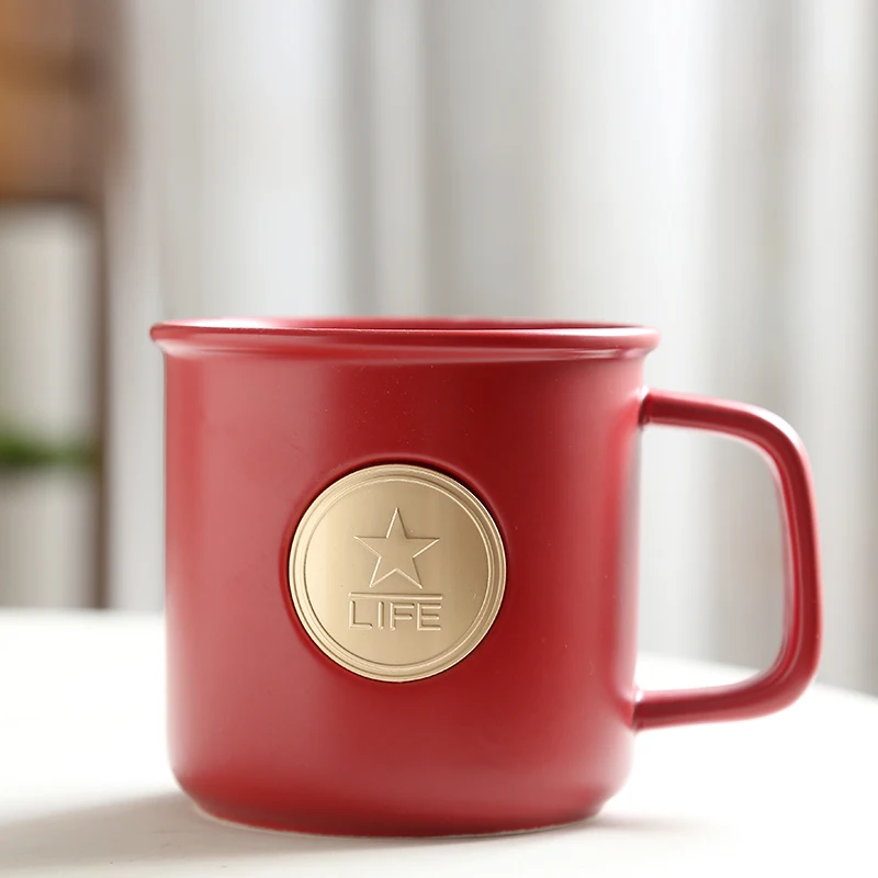 Quanzhou Dehua Red Ceramic Mug Custom Logo Technology Reasonable Price ...