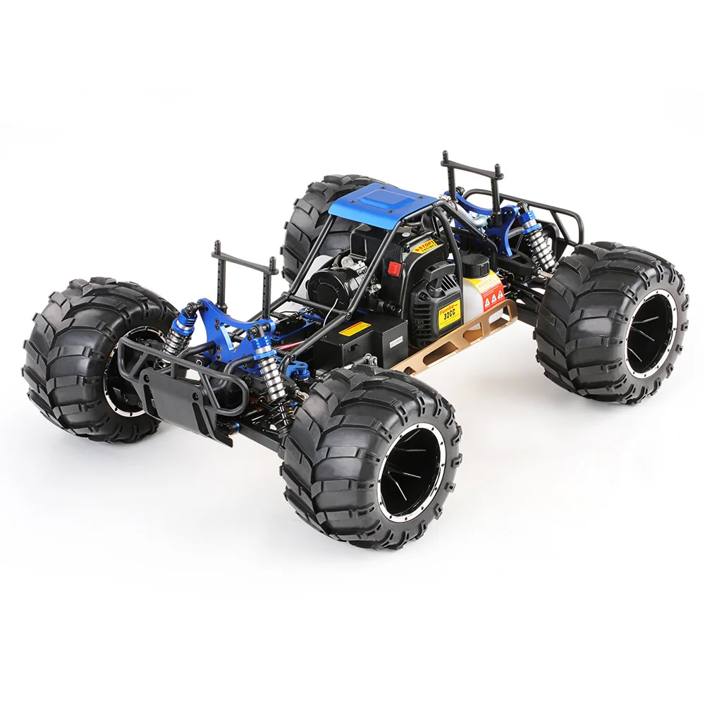HSP Skeleton 1/5 Gas RC Car - 4WD 32CC Engine Power Monster