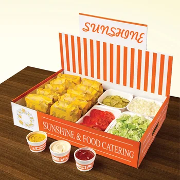 Hot Sale Brown Kraft Packaging Custom Logo Takeout To Go Food Paper ...