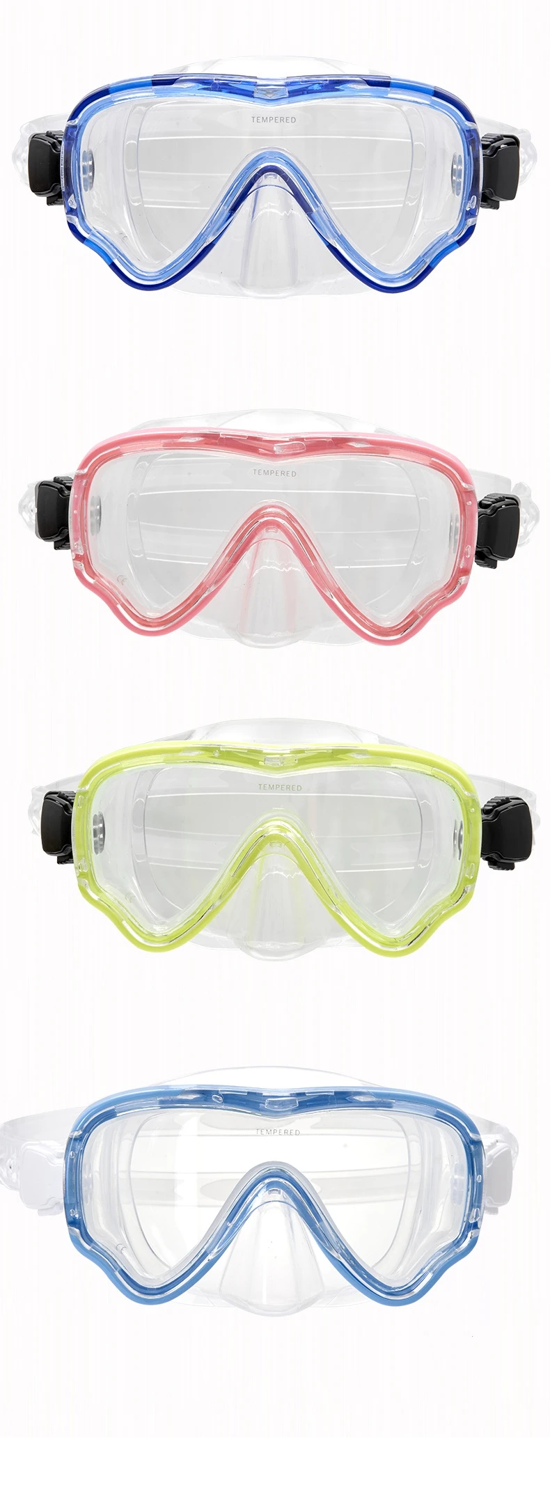 Anti-fog Swimming Snorkel Diving Mask Suitable For Kid Dive Swim ...