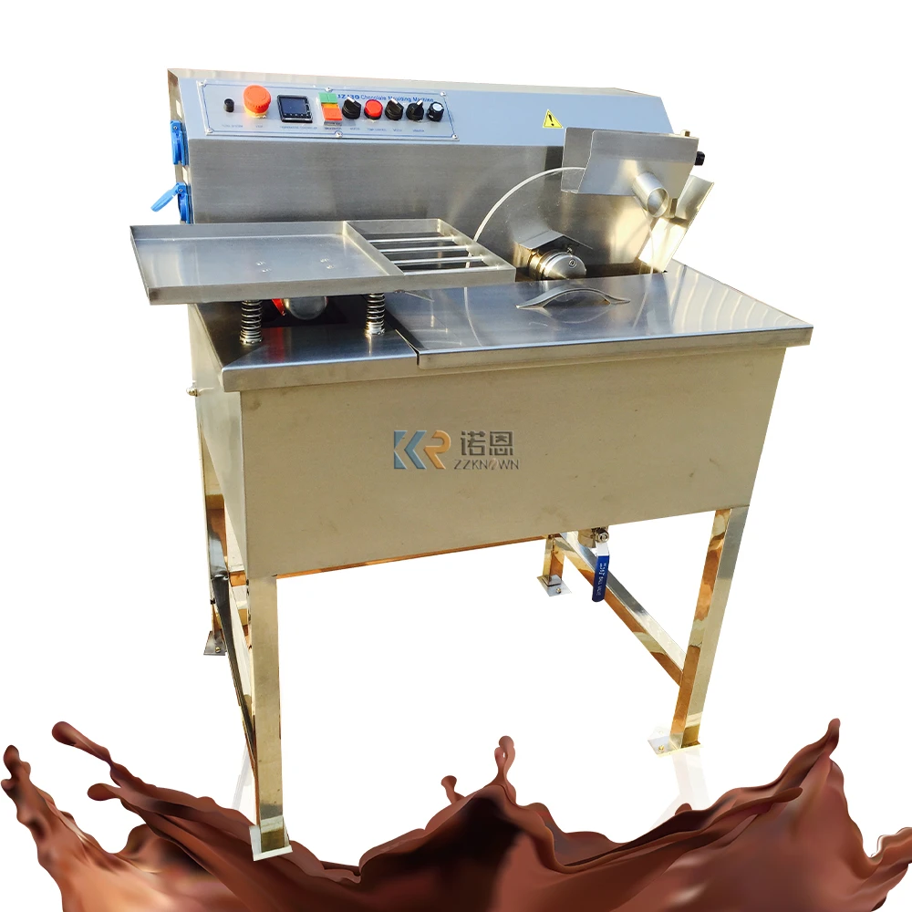 Stainless Steel 30kg Chocolate Melting Tempering Machine Temperature ...