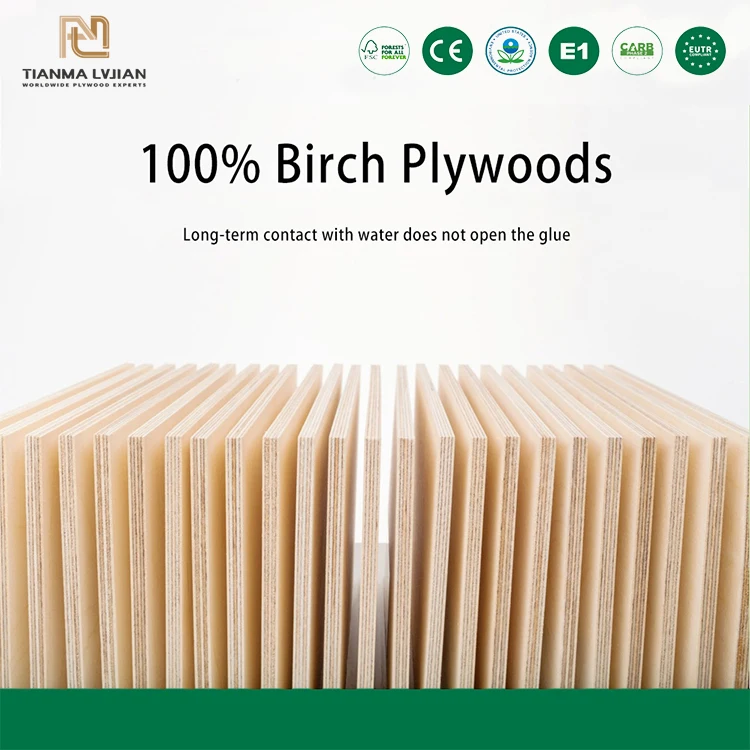Wholesale 4x8 Baltic Full Core Birch Plywood 18mm E0 Modern Water ...