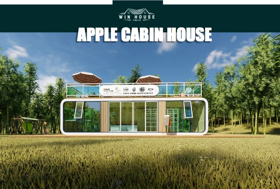 Luxury Portable 20ft 40ft Prefab House Customized Modular House Apple ...