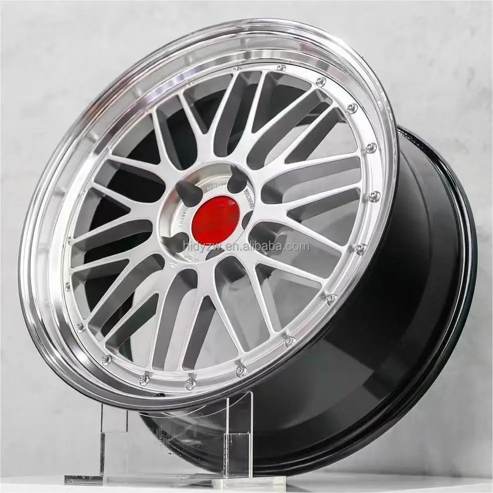 Hot Sale Popular Replica Bbs Lm 5x100 5x108 5x112 5x114.3 5x120 2 Piece Forged Racing Car Rims ...