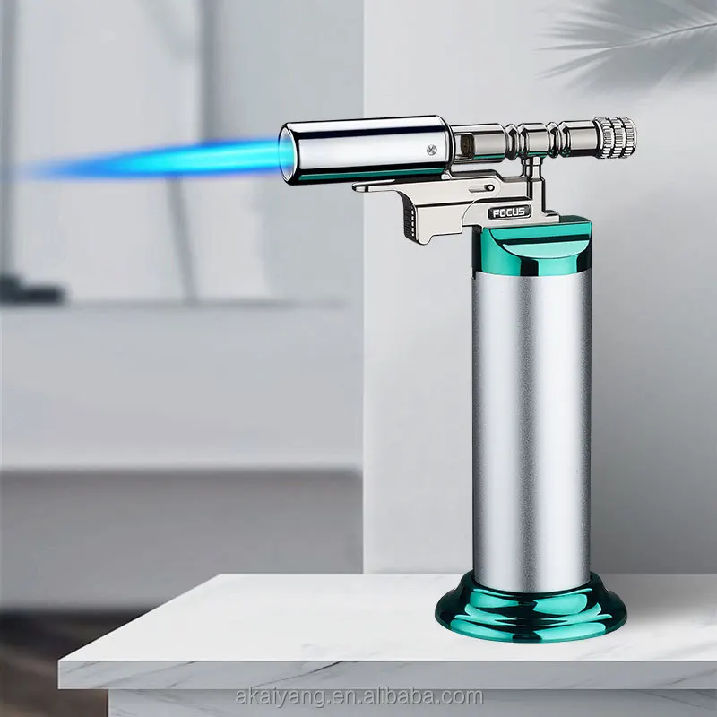 High-Temperature Flame Inflatable Metal Lighter for Kitchen Outdoor ...