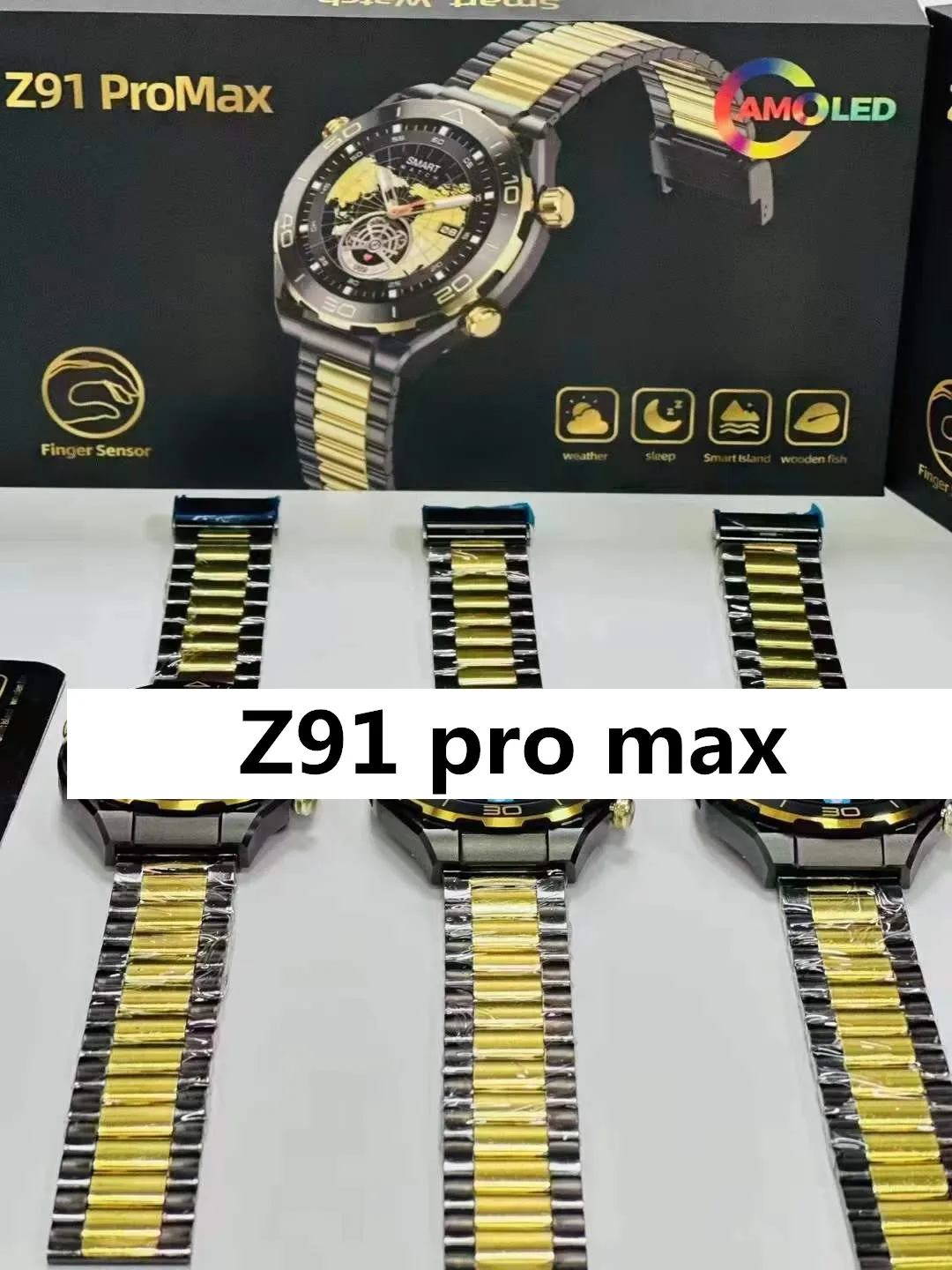 Round Screen Z91 Pro Max Smartwatch Wireless Charge,Montre Intelligence ...