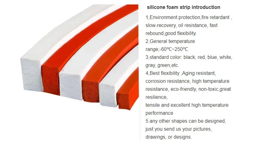 Heat Resistant Silicone Rubber Seal Strip Clear Silicone Rubber Strip Gasket - Buy Silicone Seal ...
