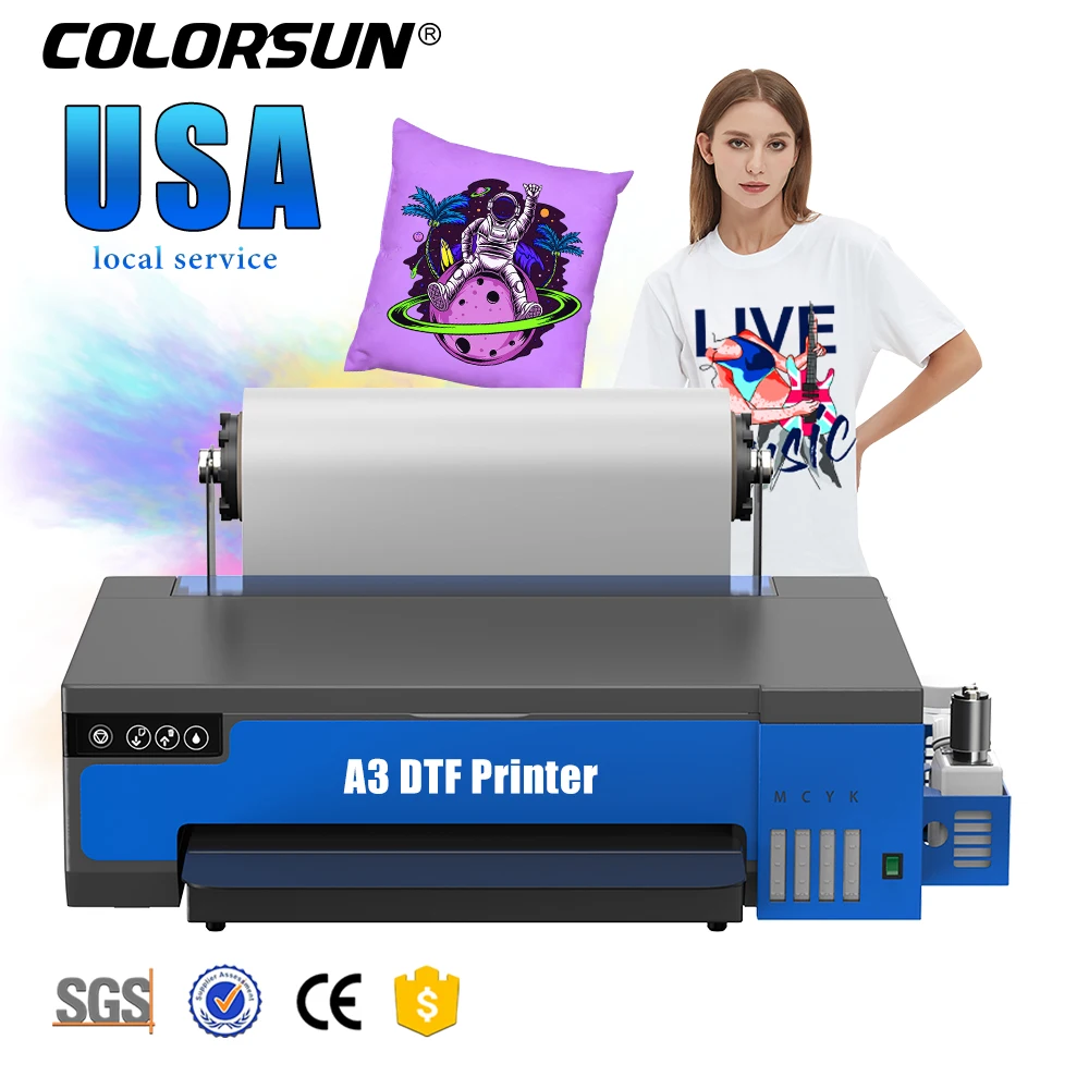 Small Business A3 Inkjet Printer Xp600 With 30cm Transfer Roll Film Dtf ...