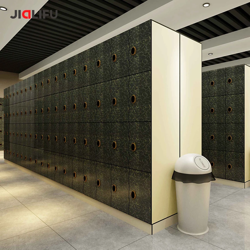 Jialifu Compact HPL Wood Gym Lockers with Electronic & Key Locks for ...
