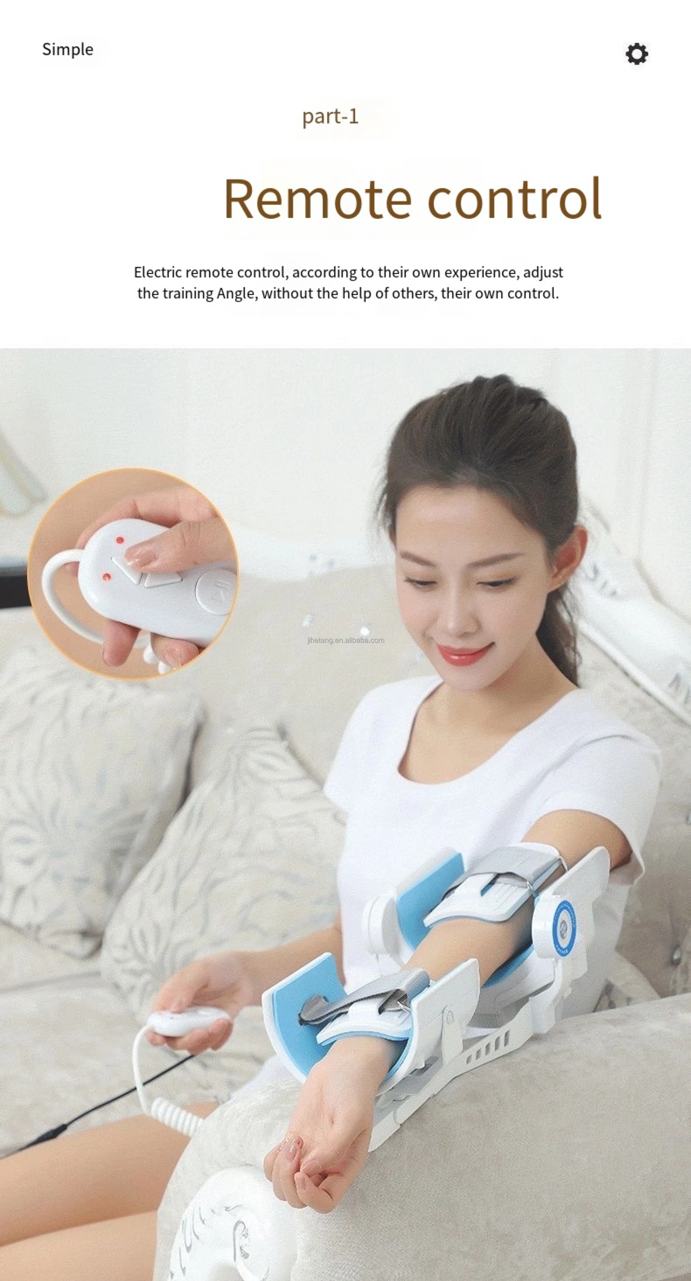 Elbow Joint Flexion and Extension Training Device for Rehabilitation