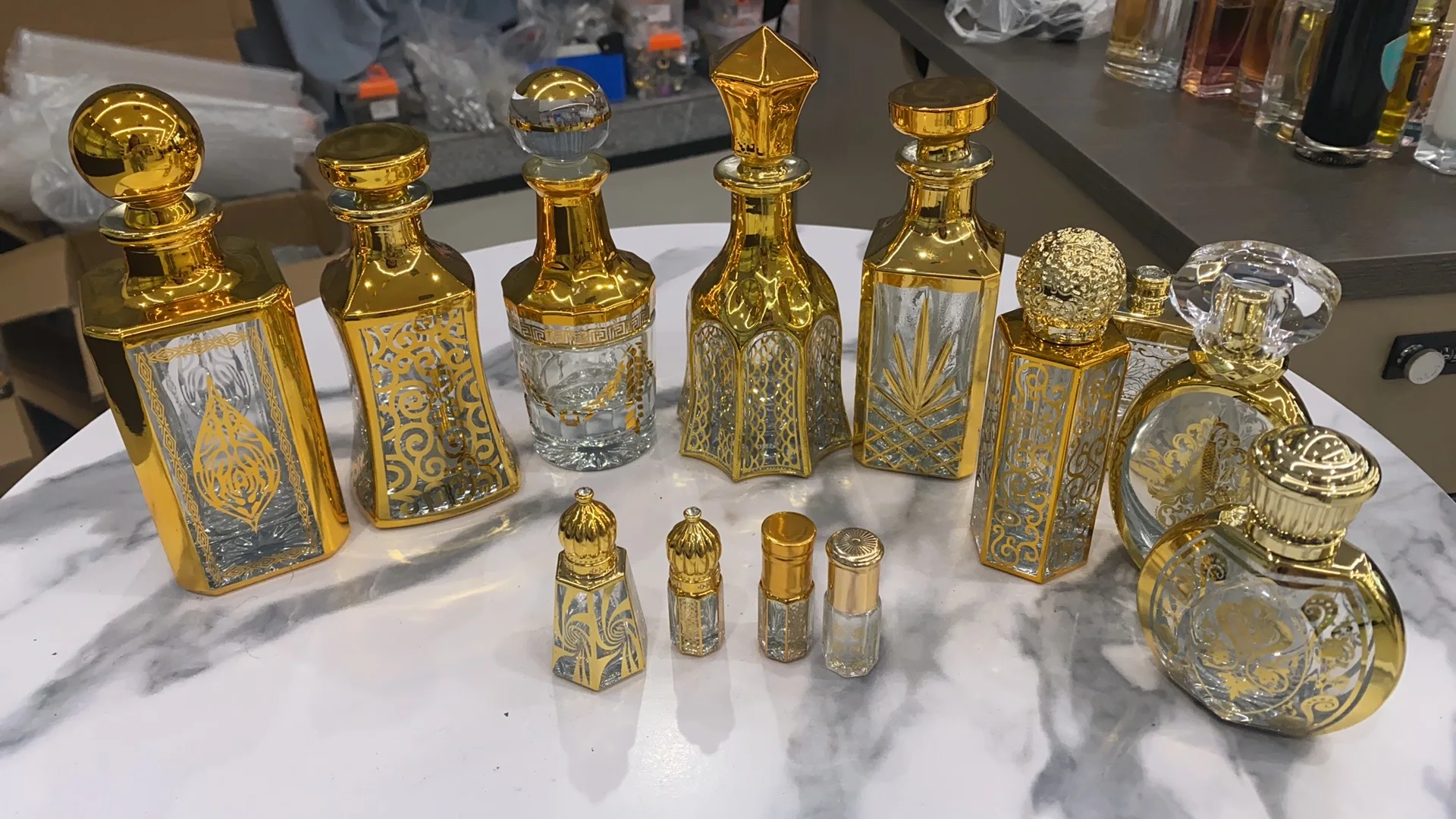 Luxury Middle East Dubai Arab Style Glass Perfume Bottle