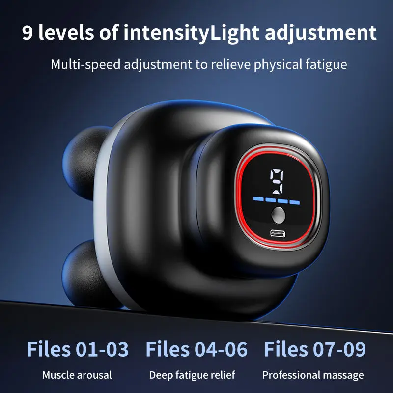 Custom Logo Mini High Quality Percussion Muscle Handheld 4 Massage ...