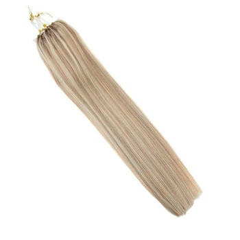 Two Tone 613 Color Yaki Straight Loose Curly Micro Loop Ring Bond ...
