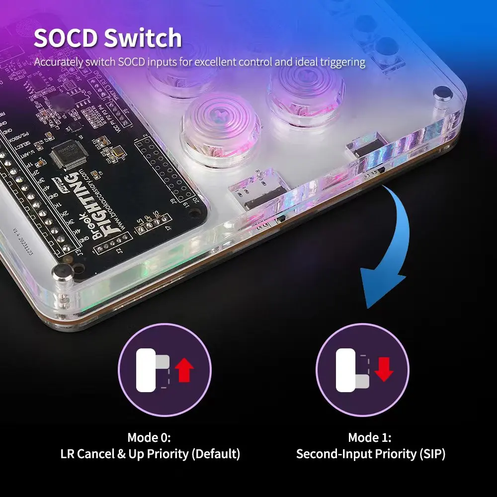 Sallybox Mini Hitbox Fighting Stick Controller With Brook Fighting ...