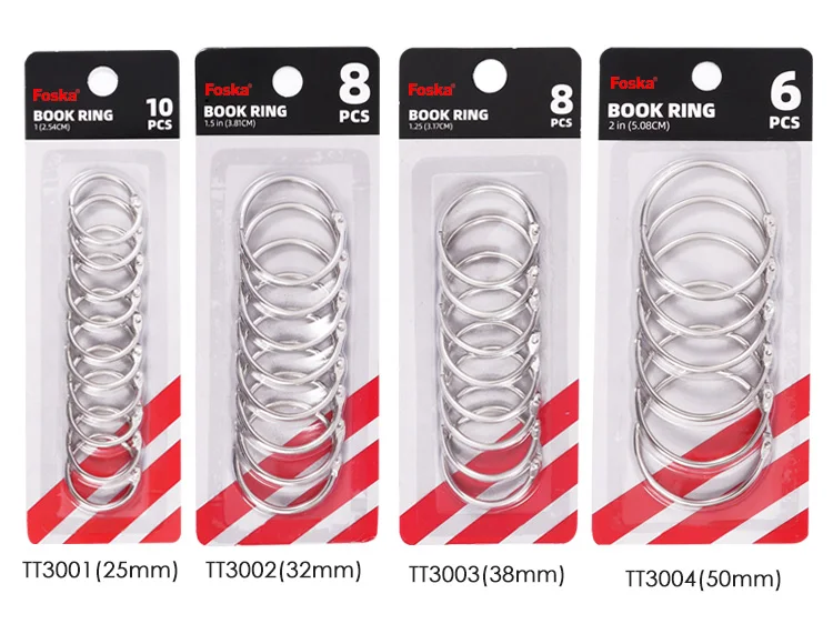 Foska Metal Book Binding Rings - Durable and Versatile