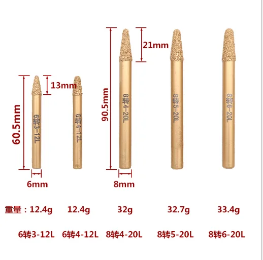 Grewin-cnc Milling Machine Granite Marble Chisel Tool Taper Ball Head ...