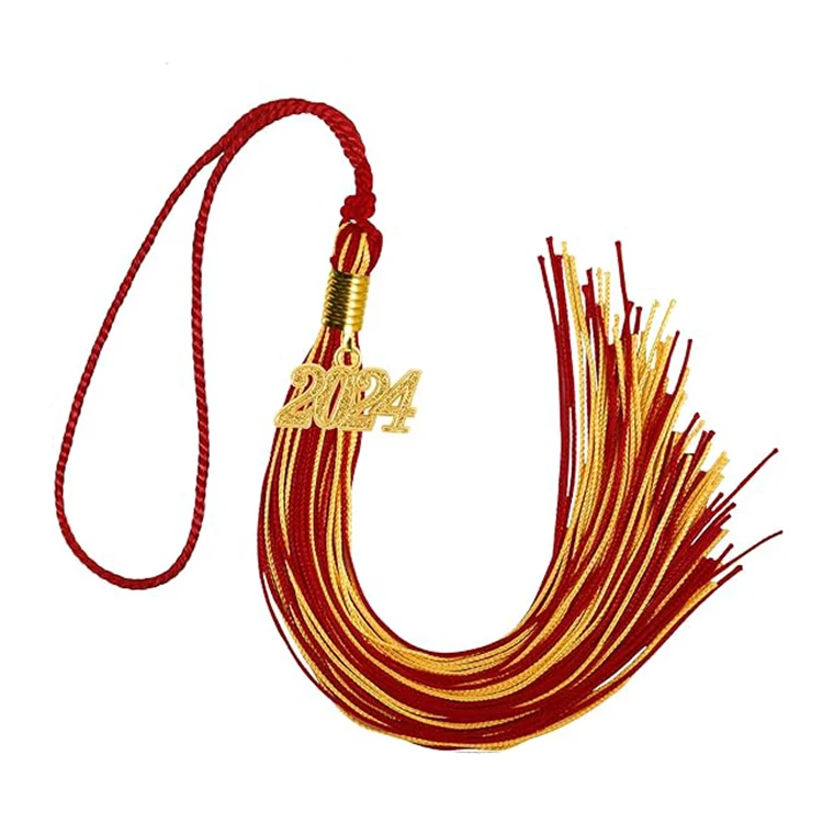 2 Colors Combined 2024 Graduation Honor Tassel For Cap - Buy Tassel For ...