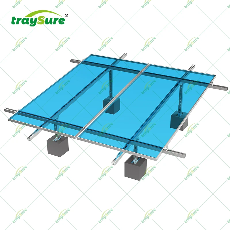 Traysure Flat Roof Solar Mounting System Factory Wholesale Solar Ground ...