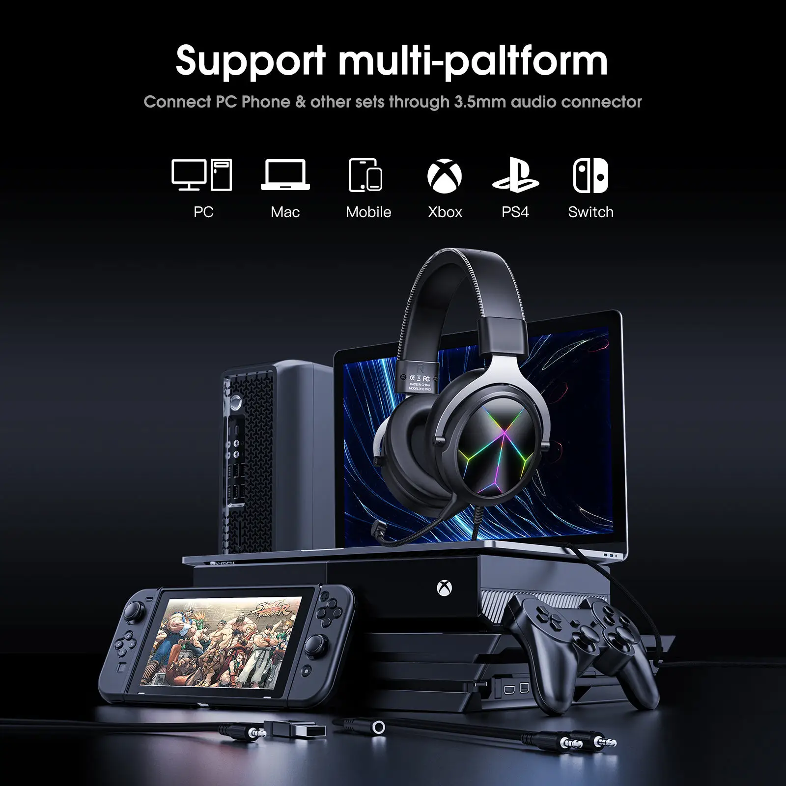 Cheap Onikuma X10 Pro Wired Stereo Headphone Noise Cancelling Gamer ...