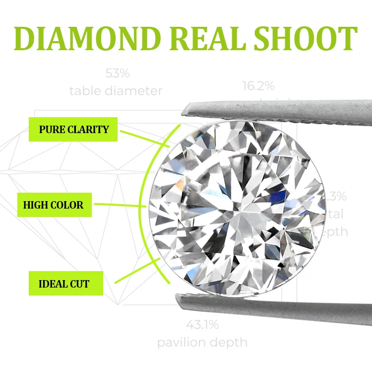 Supergs Lab Grown Diamonds - IGI Certified 0.5CT, 1.0CT, 2.0CT