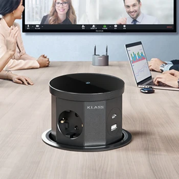 Smart Power Station Countertop Lift Socket Recessed Kitchen Concealed ...