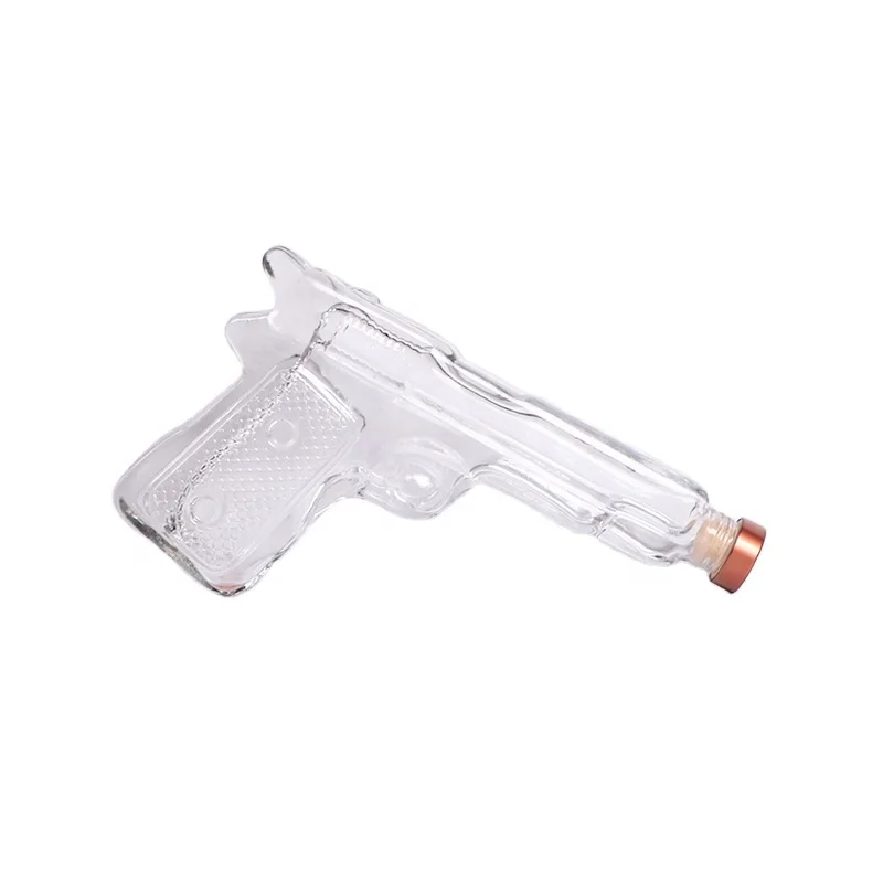 200ml Gun Shaped Glass Bottles Pistol Unique Shaped Wine Glass| Alibaba.com