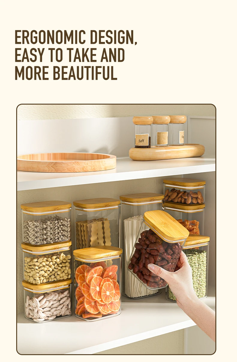 Eco-friendly Airtight Plastic Kitchen Storage Containers Set