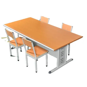 Modern Design Library Furniture Reading Table With Chairs Students ...