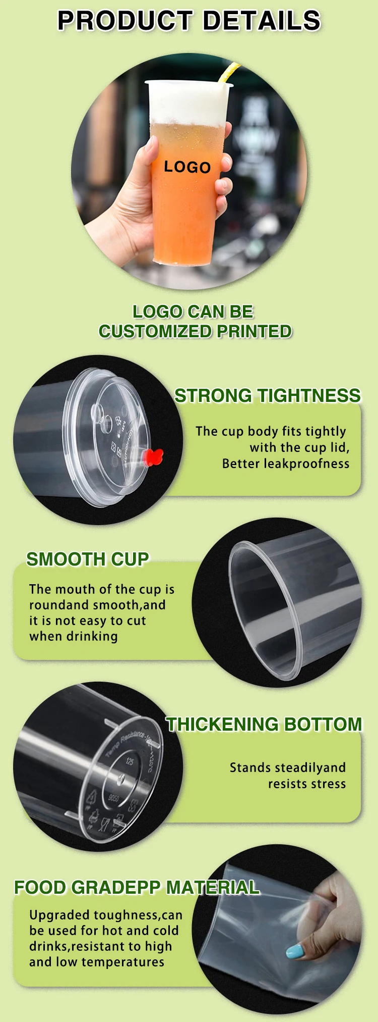 Wholesale Disposable Fruits Container 32 Oz Plastic Drinking Buckets ...