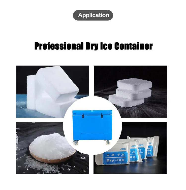 Dry Ice Cooler Box with Wheels 330L Lightweight Rotomolded Industrial ...
