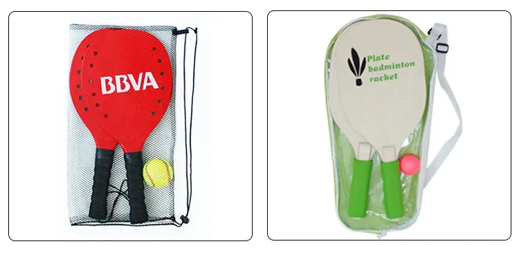 Wood Beach Bat Wooden Beach Ball Paddle Rackets Custom Beach Tennis ...