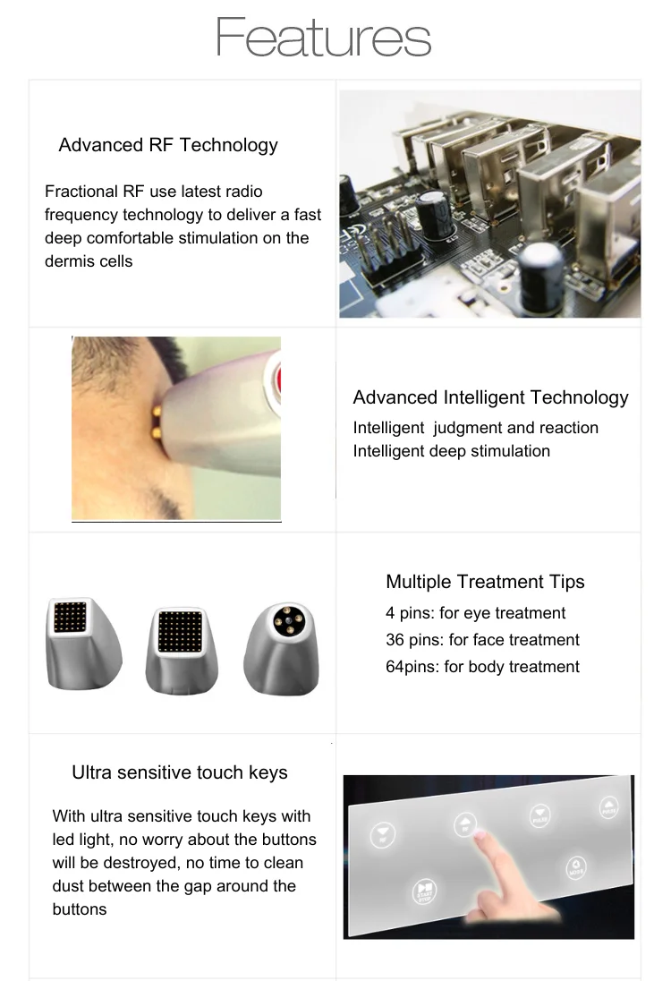 Intelligent Mini RF Machine Face Lift Fractional Radio Frequency for ...