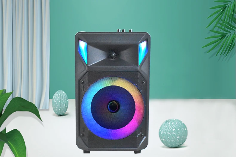 8 Inch Full Range Speaker Emplifier Sound Rechargeable Dj Karaoke Party ...