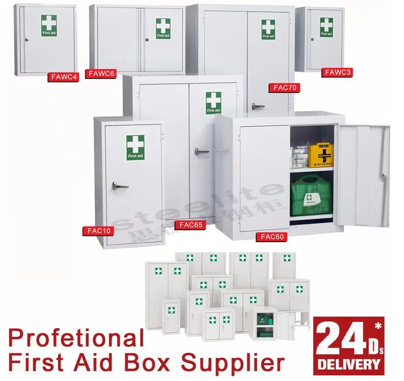 Metal Wall Mounted First Aid Box For Emergency Family Use Hospital ...