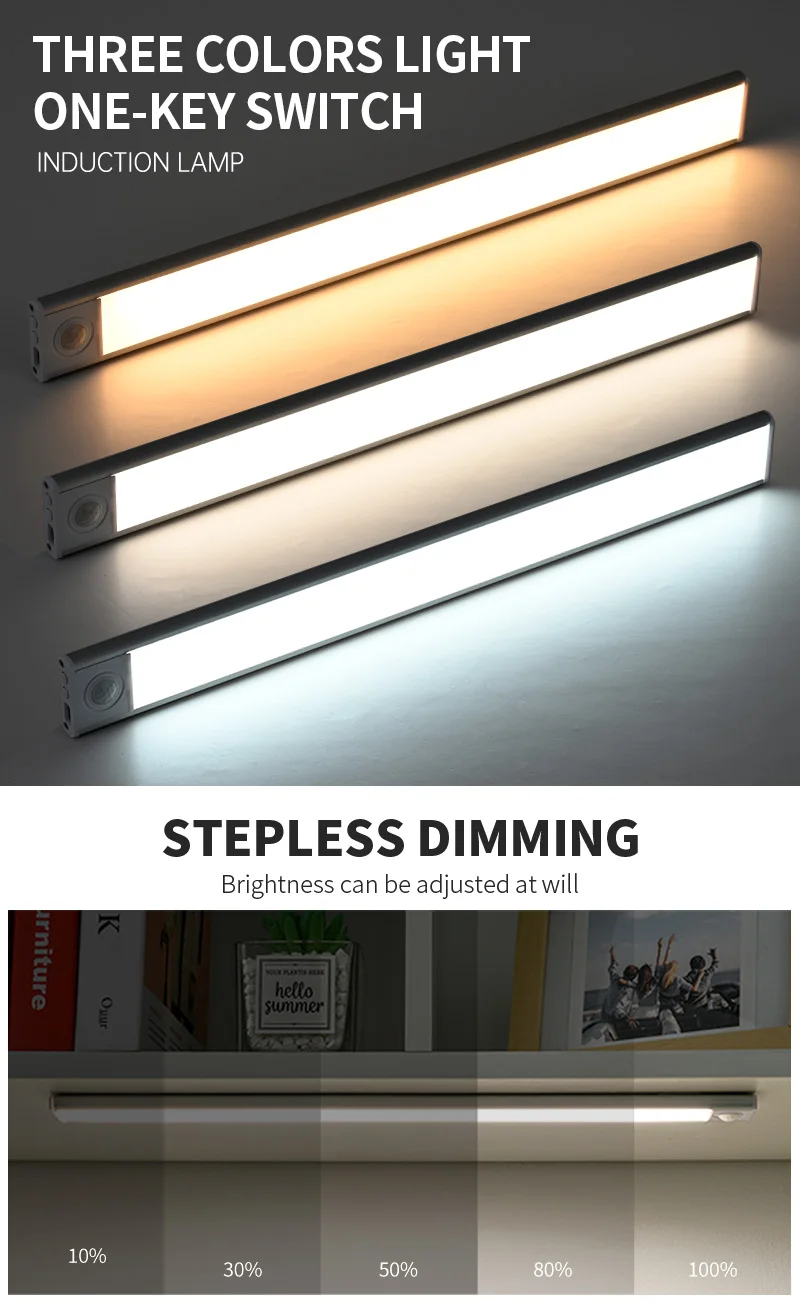 USB Wardrobe Kitchen Magnetic Lighting - Rechargeable LED