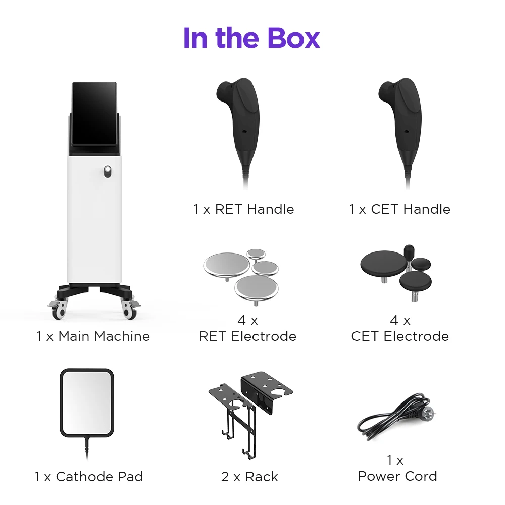 8 Heads Rehabilitation Sports Injuries Physical Tecar Therapy 448khz ...