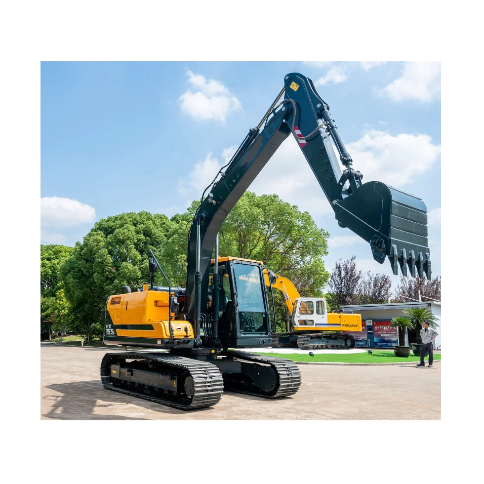 Hx155l :tier 4 Crawler Excavator 15 Ton Mechanical Shove Bucket ...