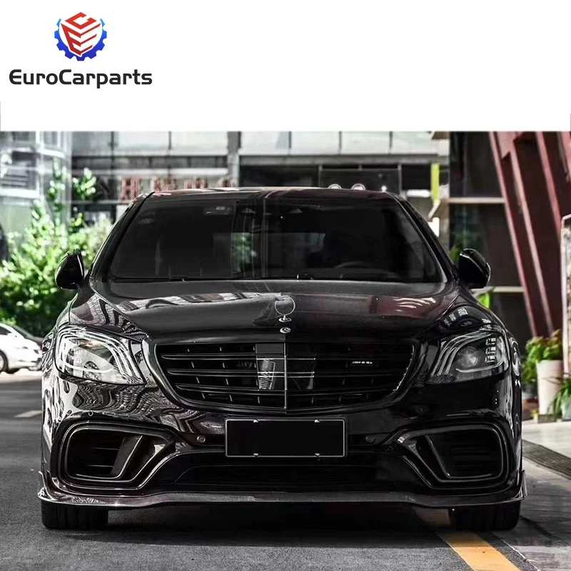 2018Y+ S Class W222 B700 Style Dry Carbon Fiber Body Kit W222 S222 ...
