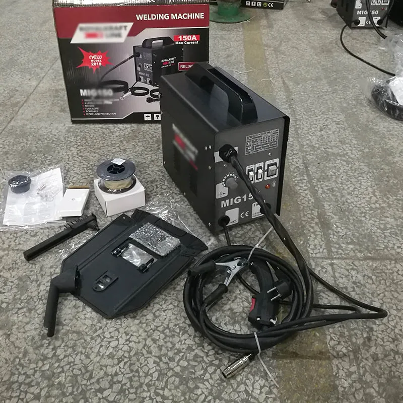 Gasless Flux Mini MIG Welder 127V - Automatic Feed, 4 Wire Speed Levels ...