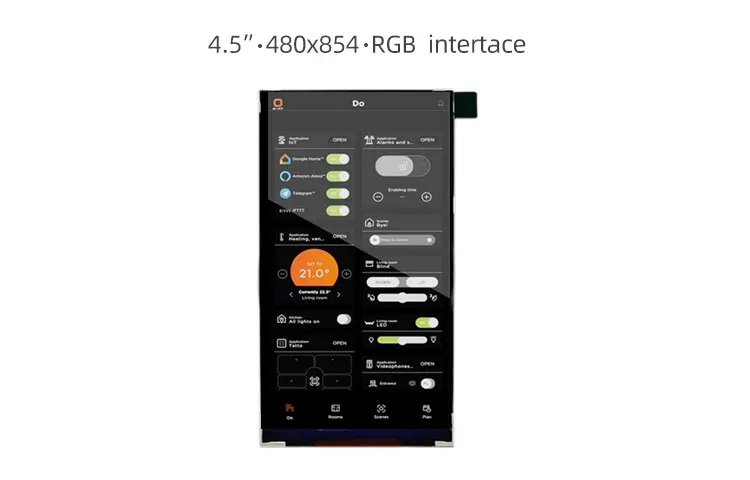4.5 Inch TFT LCD Display IPS 480x854 ST7701S RGB 24 BIT LCD Module ...